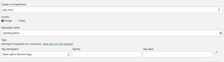 Deploying a .NET core app on OCI (Container instance)